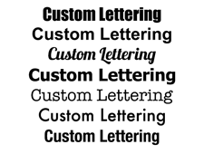 Custom Vinyl Lettering - SignsAndDecals.co.nz